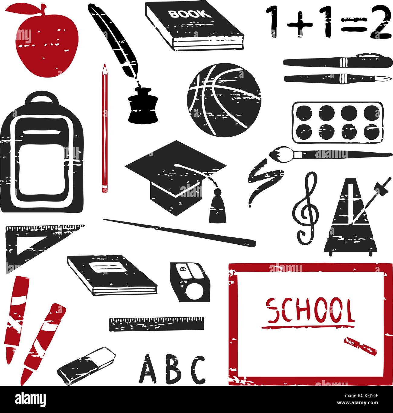School symbols hi-res stock photography and images - Alamy