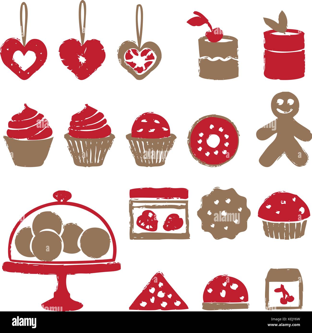 Various sweets vector icons Stock Vector Image & Art - Alamy