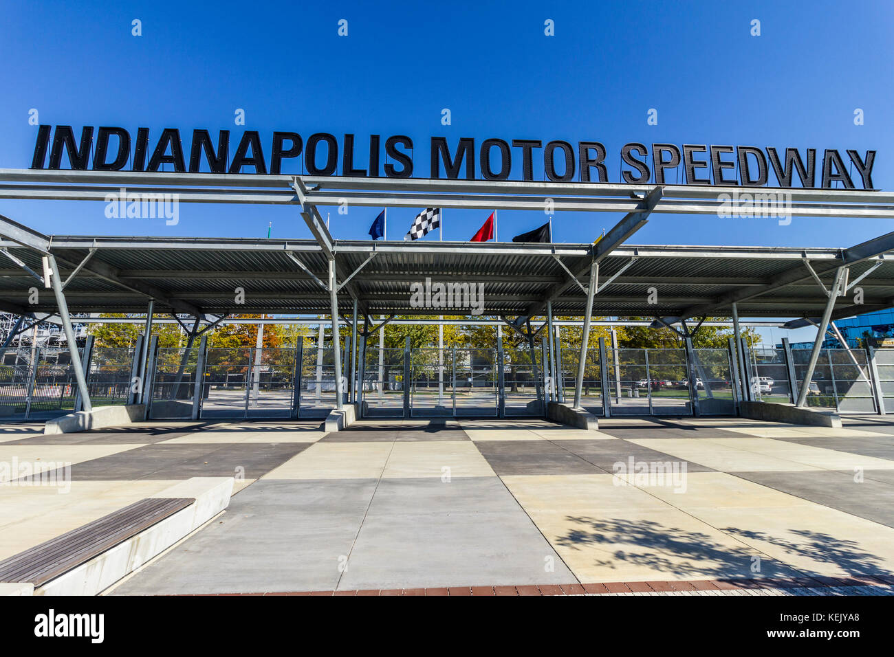 Indianapolis - Circa October 2017: Fall Colors at the Indianapolis ...