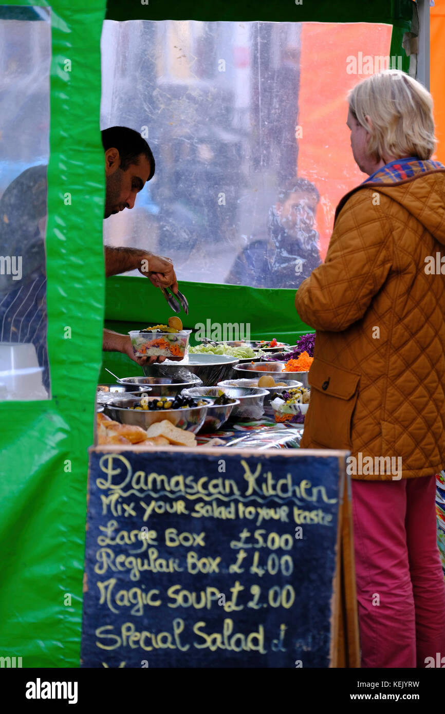 Lower Marsh Market near Waterloo station, SE1, London, United Kingdom ...
