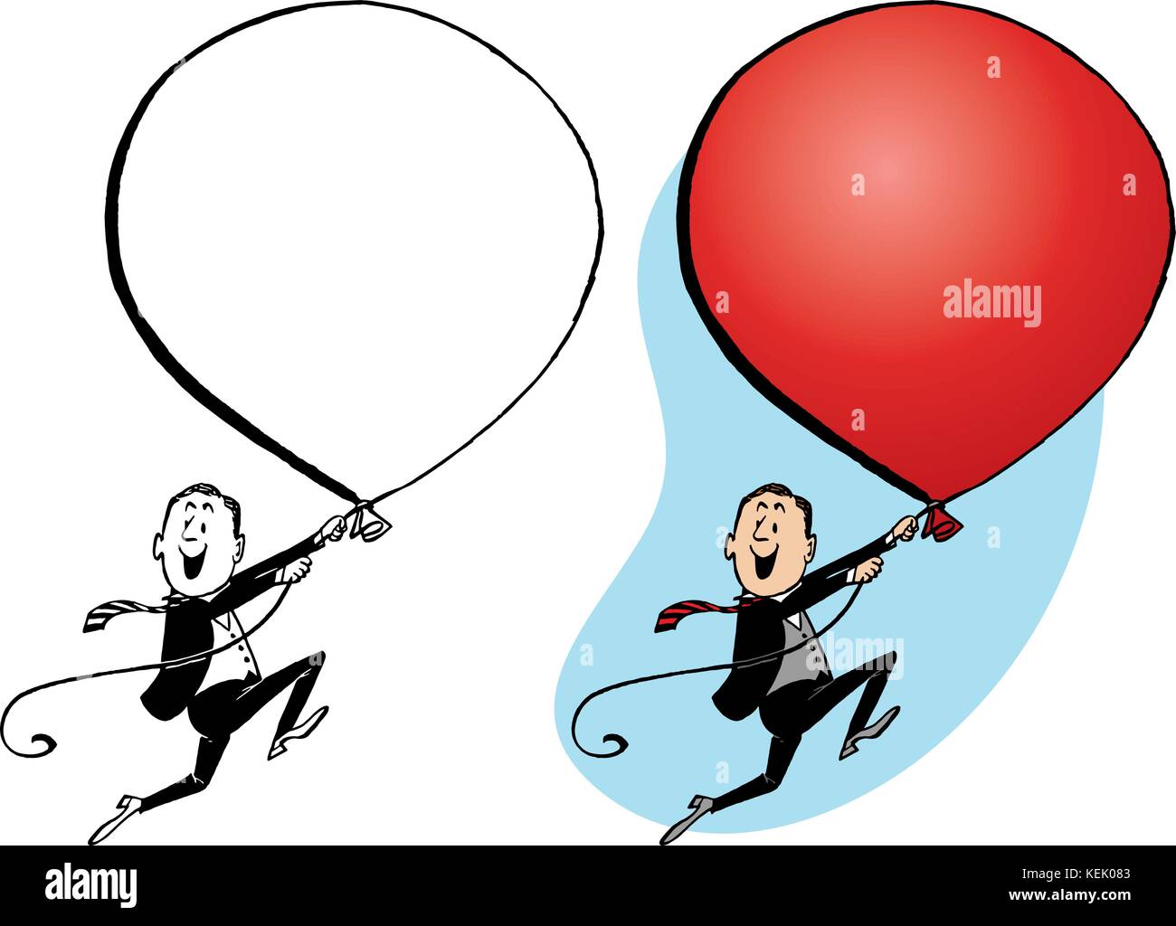 Giant red balloon Stock Vector Images - Alamy