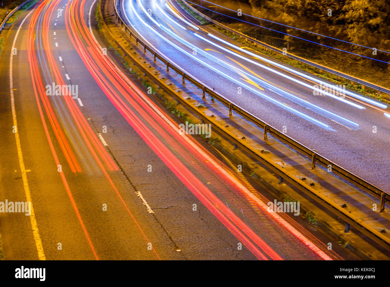 English motorway lighting hi-res stock photography and images - Alamy