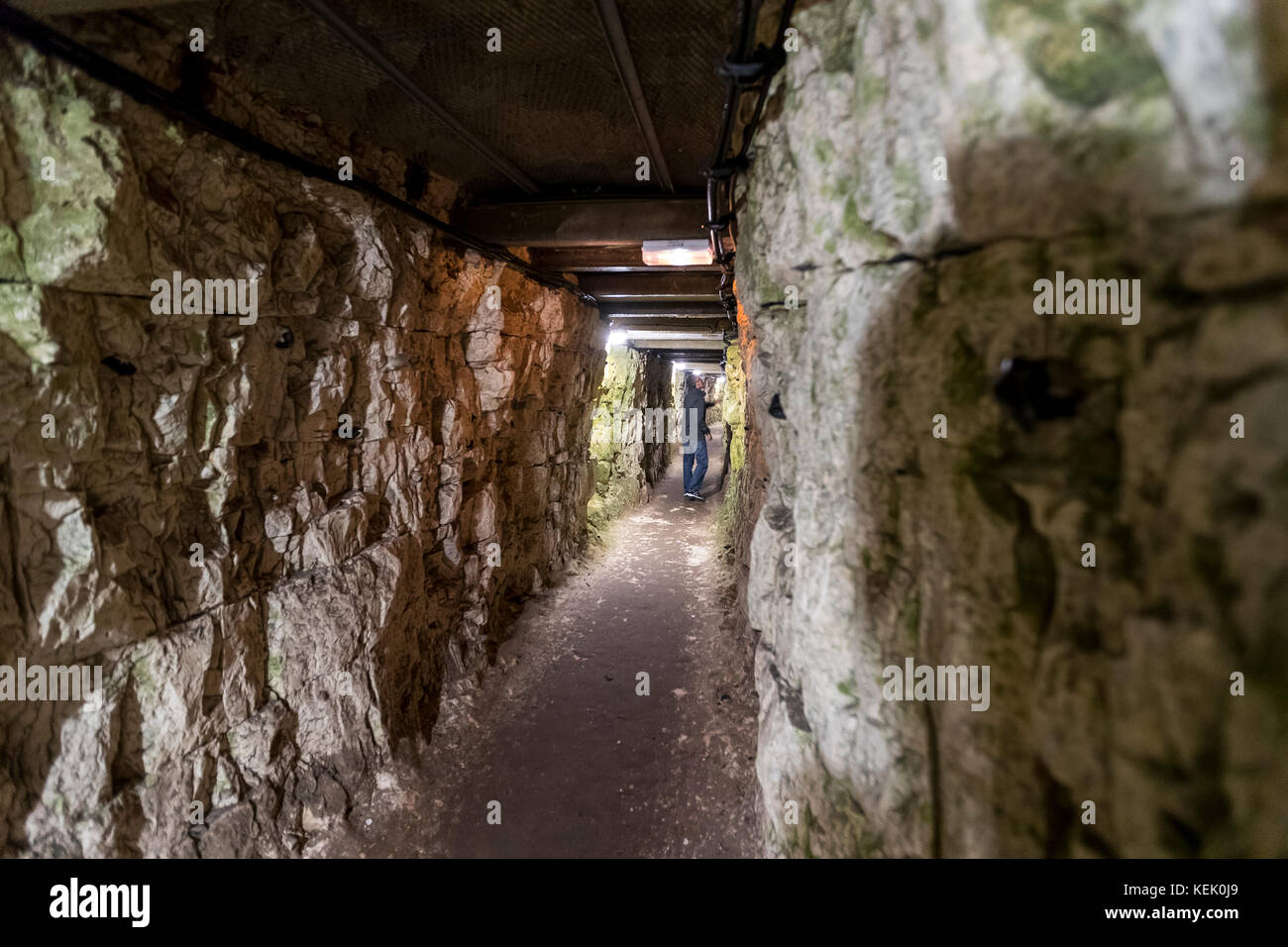 Preserved trenches, tunnels and battlefields of World War one at Vimy ...