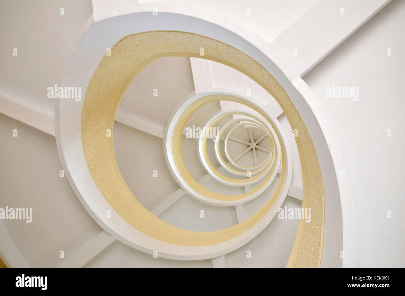 Spiral Staircase in a Pagoda at Chinese Garden in Singapore Stock Photo ...