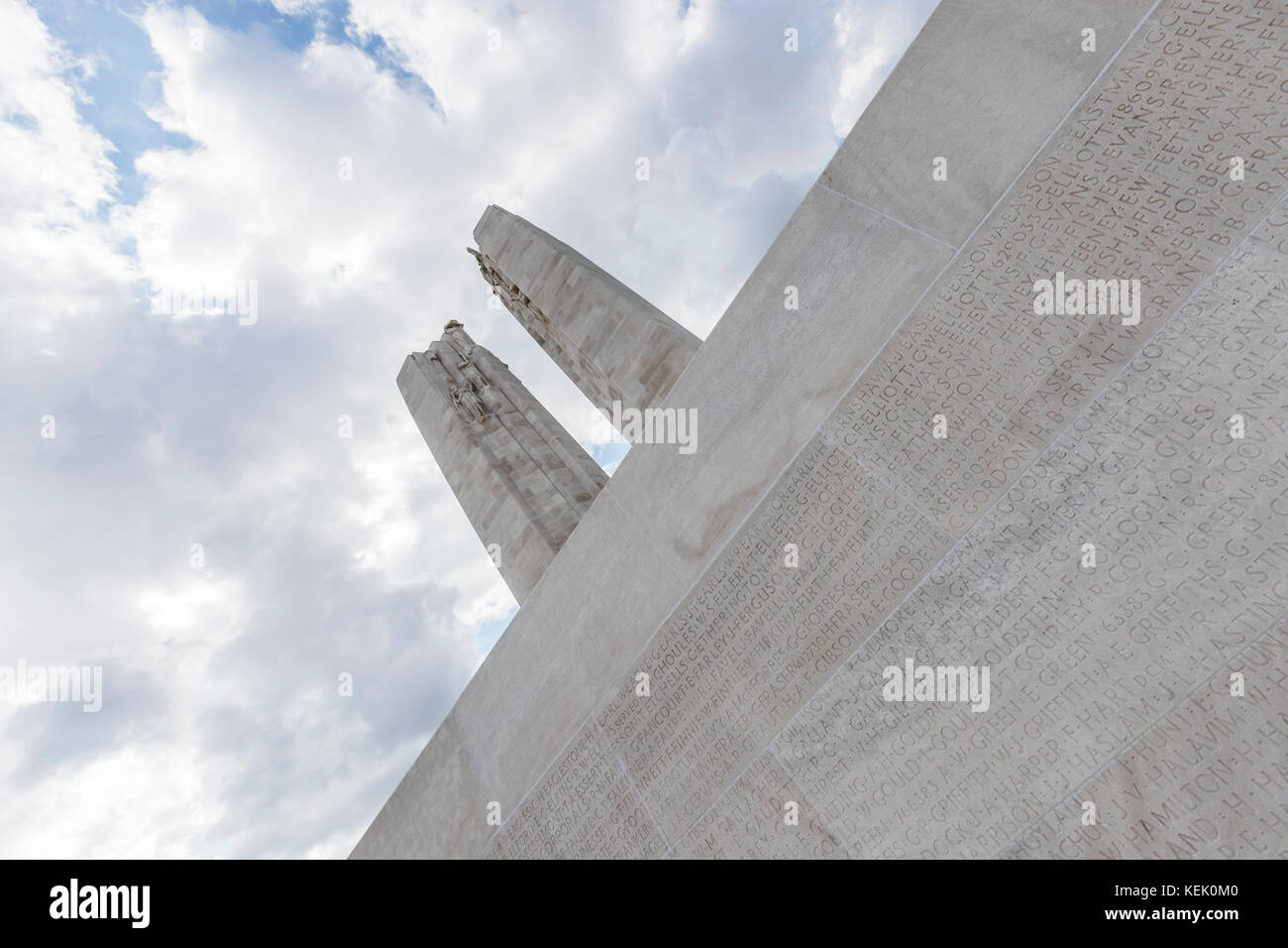 Great War battle site at Vimy Ridge, France. The area encompasses ...