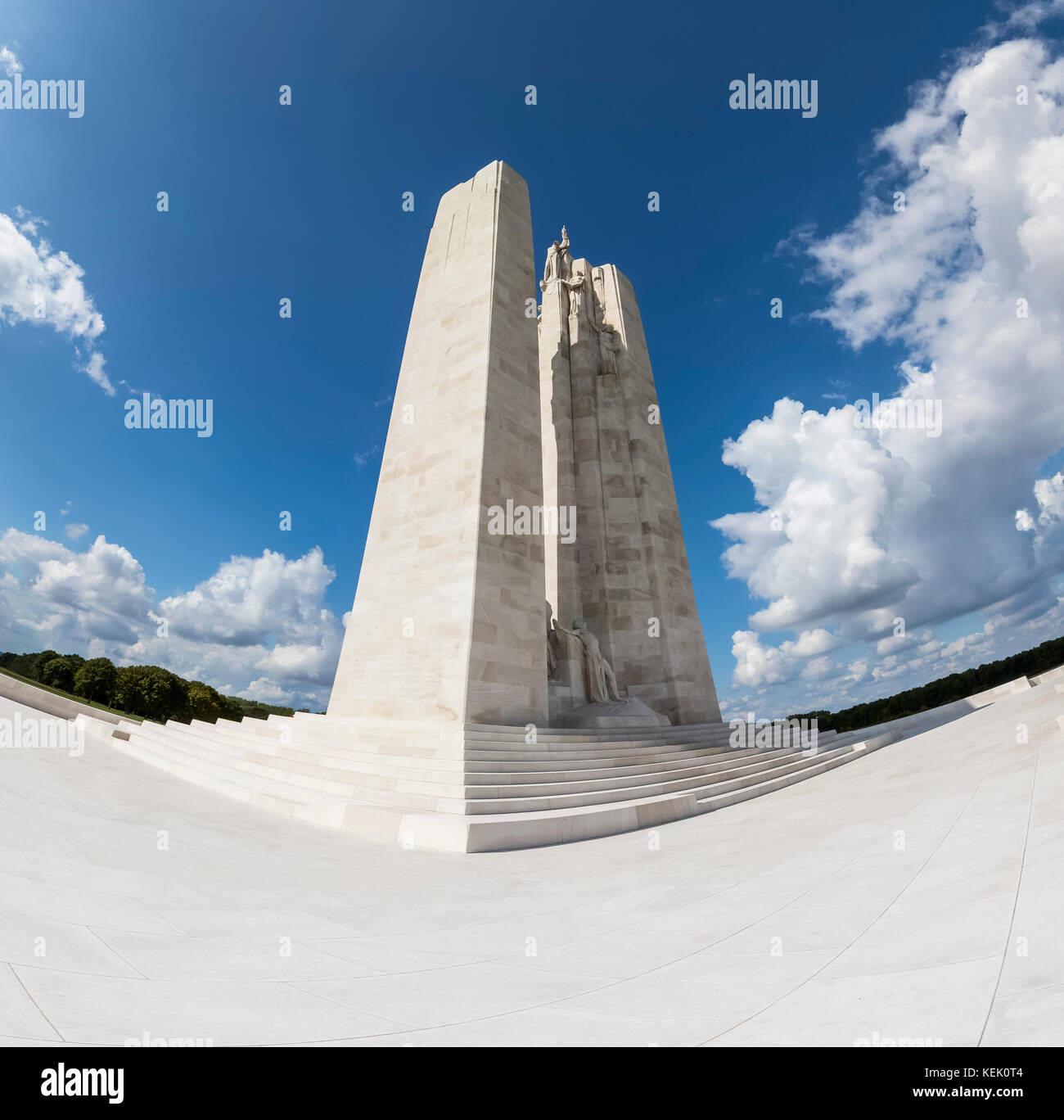 Great War battle site at Vimy Ridge, France. The area encompasses ...