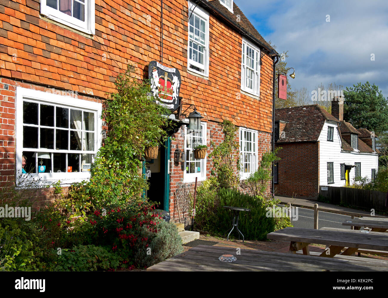 The Crown pub, Groombridge, Kent, England UK Stock Photo - Alamy