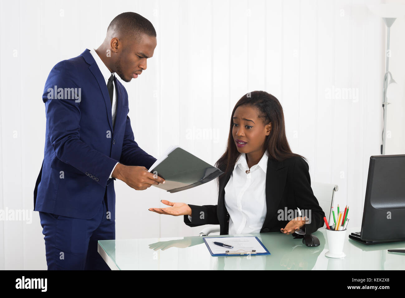 Office female boss hi-res stock photography and images - Alamy