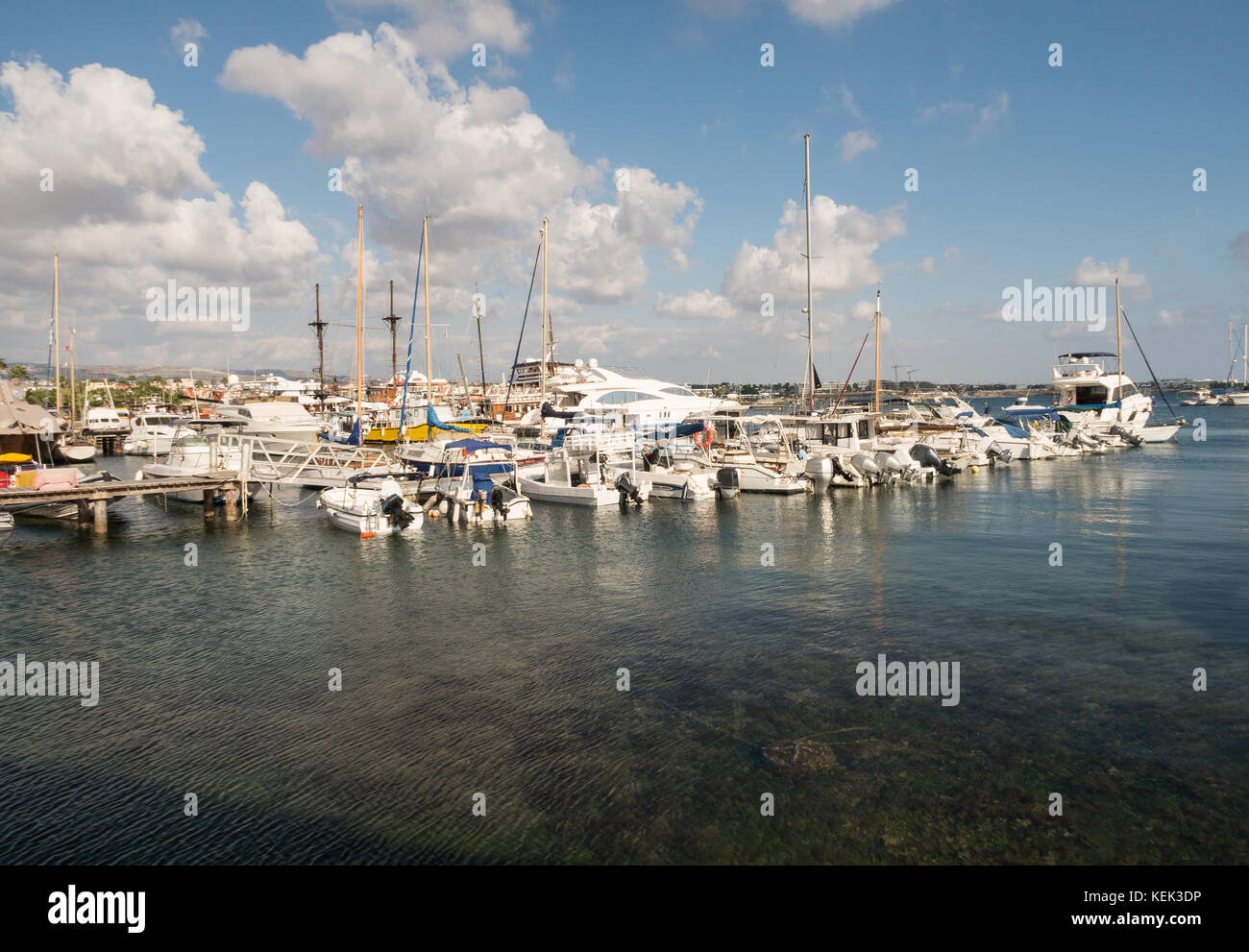 The pretty harbour at Paphos in Cyprus Stock Photo - Alamy