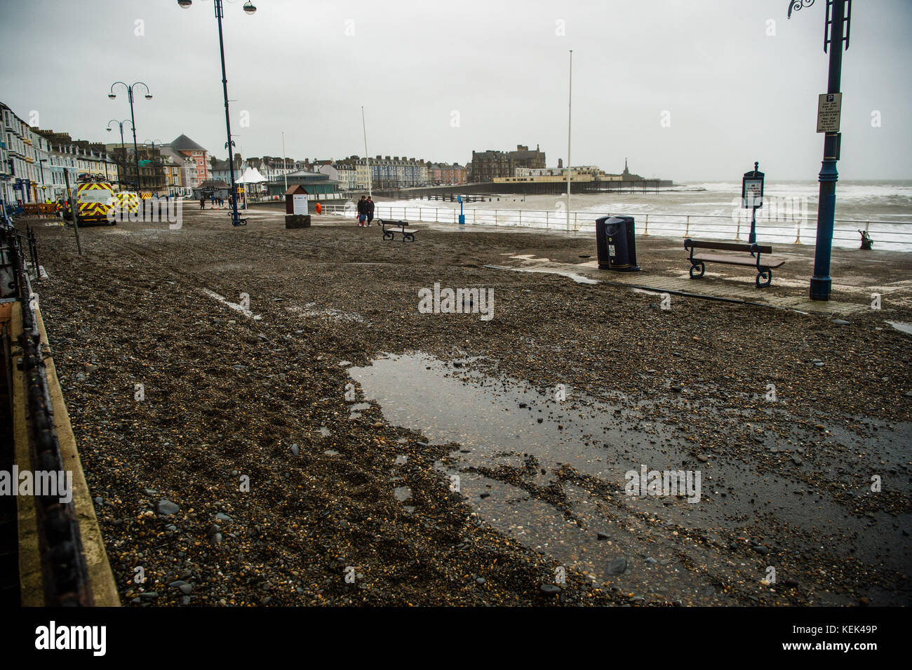 Aberystwyth Wales UK, Saturday 21 October 2017 UK Weather: Storm Brian ...