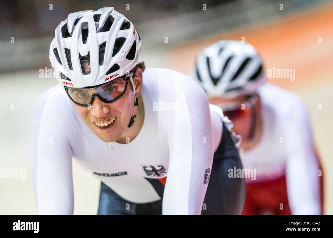 Berlin, Germany. 21st Oct, 2017. Germany's Maximilian Beyer finished in ...