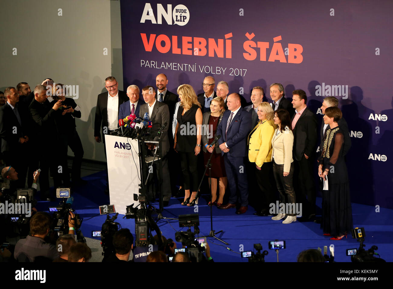Prague, Czech Republic. 21st Oct, 2017. Andrej Babis, chairman of the ...