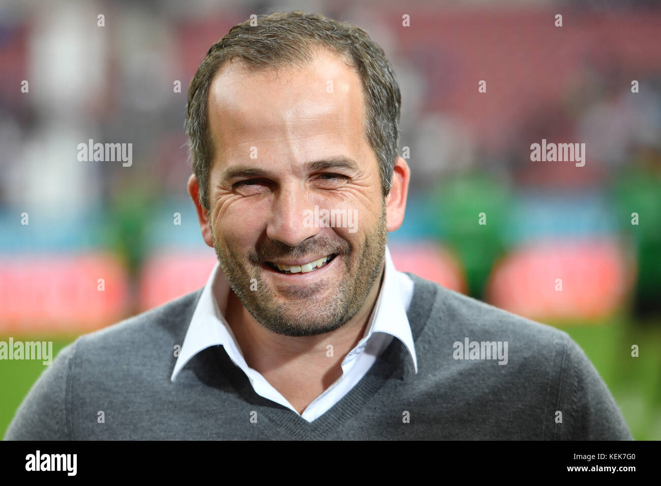 Manuel BAUM (Trainer FC Augsburg), laughs, laughs, laughsd ...