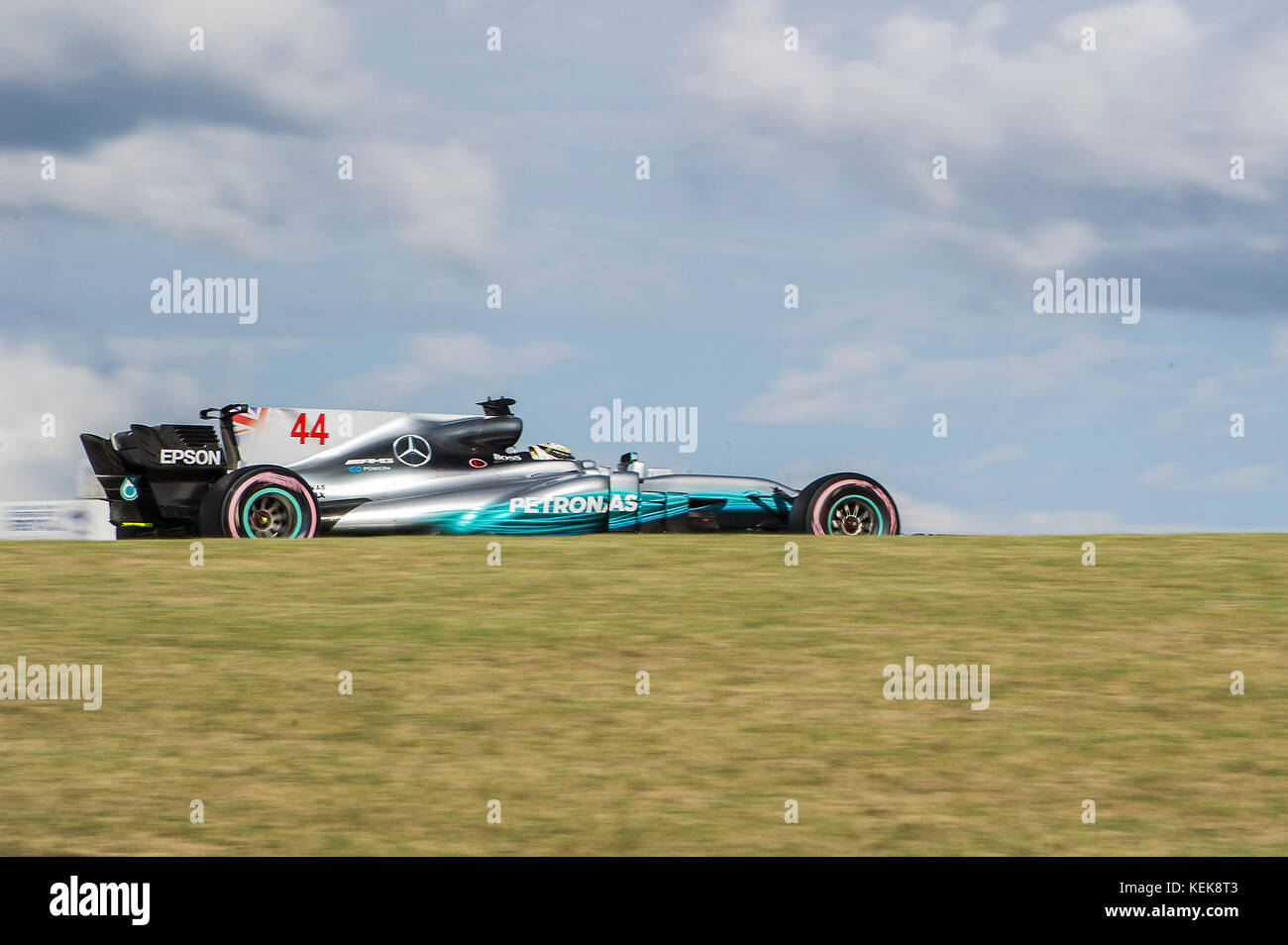 Austin, TX, USA. 21st Oct, 2017. Lewis Hamilton #44 with Mercedes AMG ...