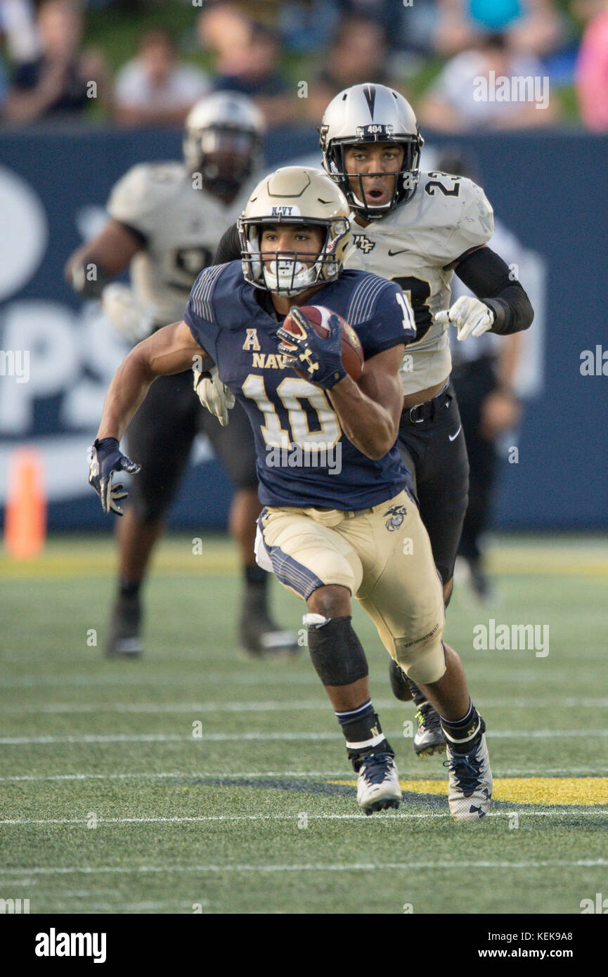 Annapolis, Maryland, USA. 21st Oct, 2017. Navy safety MALCOLM PERRY (10 ...