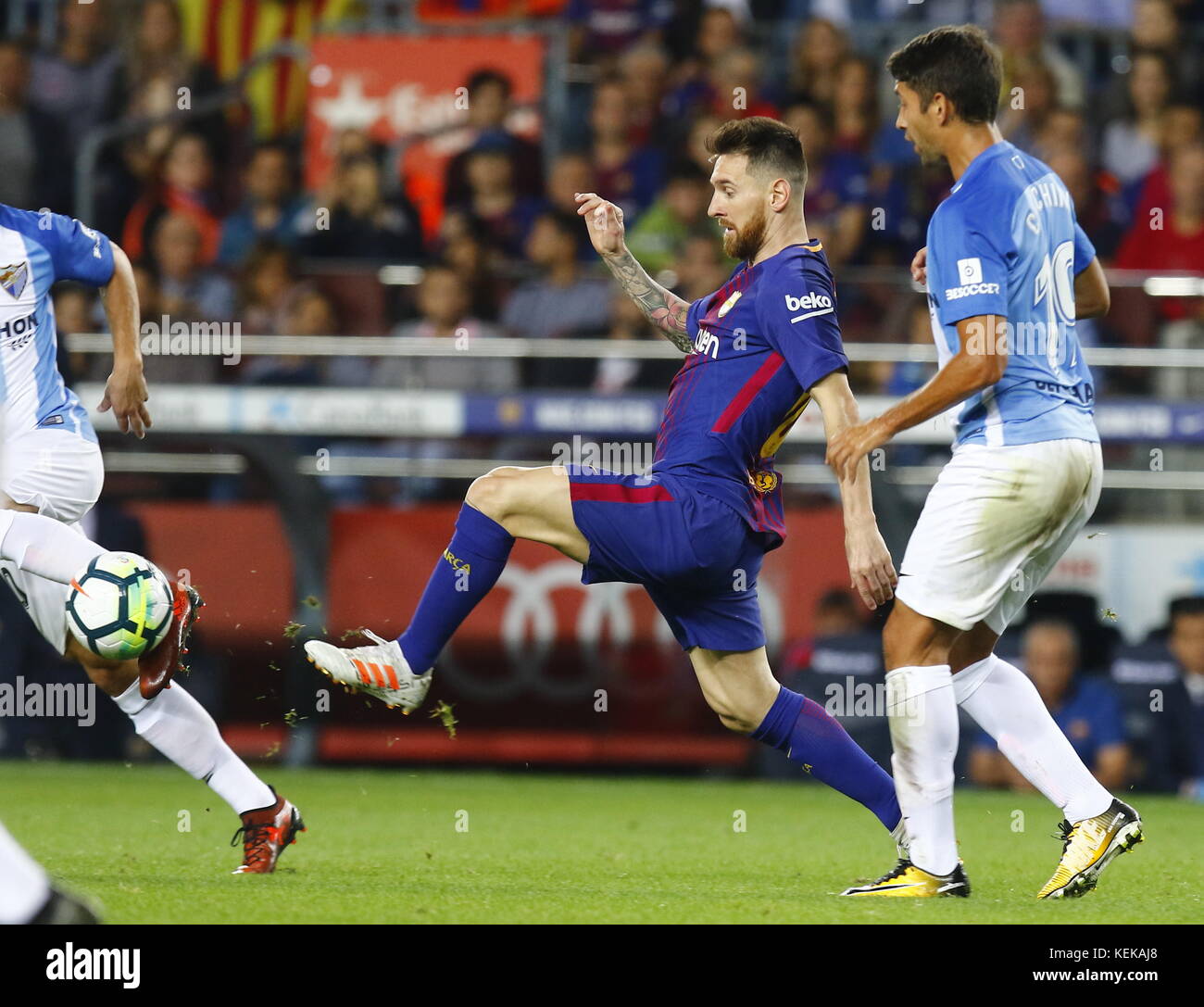 Leo Messi of the Spanish La Liga soccer match between FC Barcelona and ...