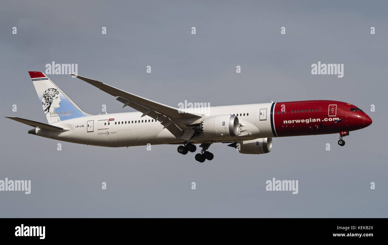 Norwegian airlines tail hi-res stock photography and images - Alamy