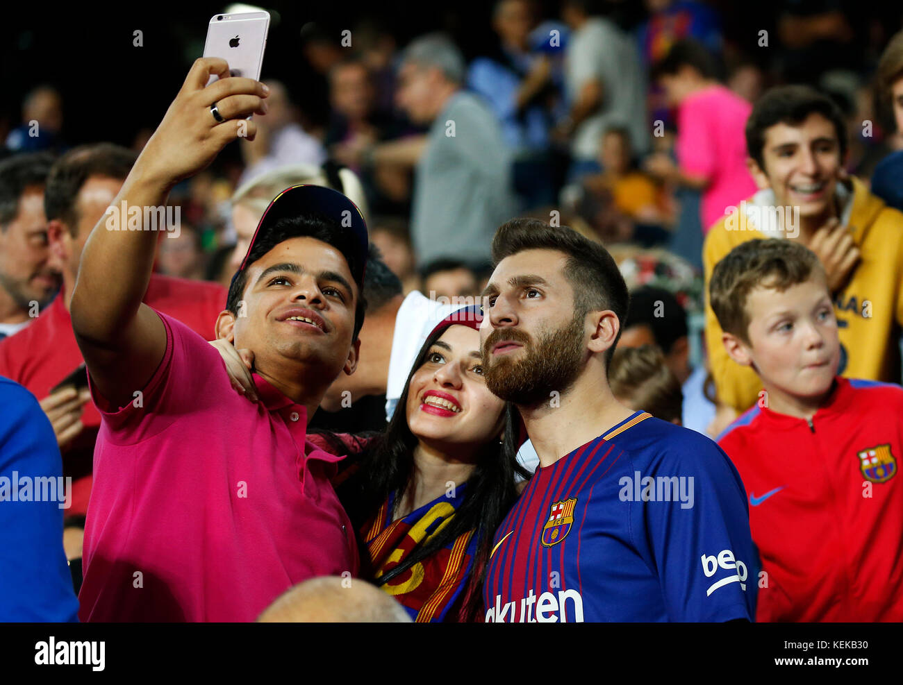 the double of Leo Messi during the match between FC Barcelona v Malaga ...