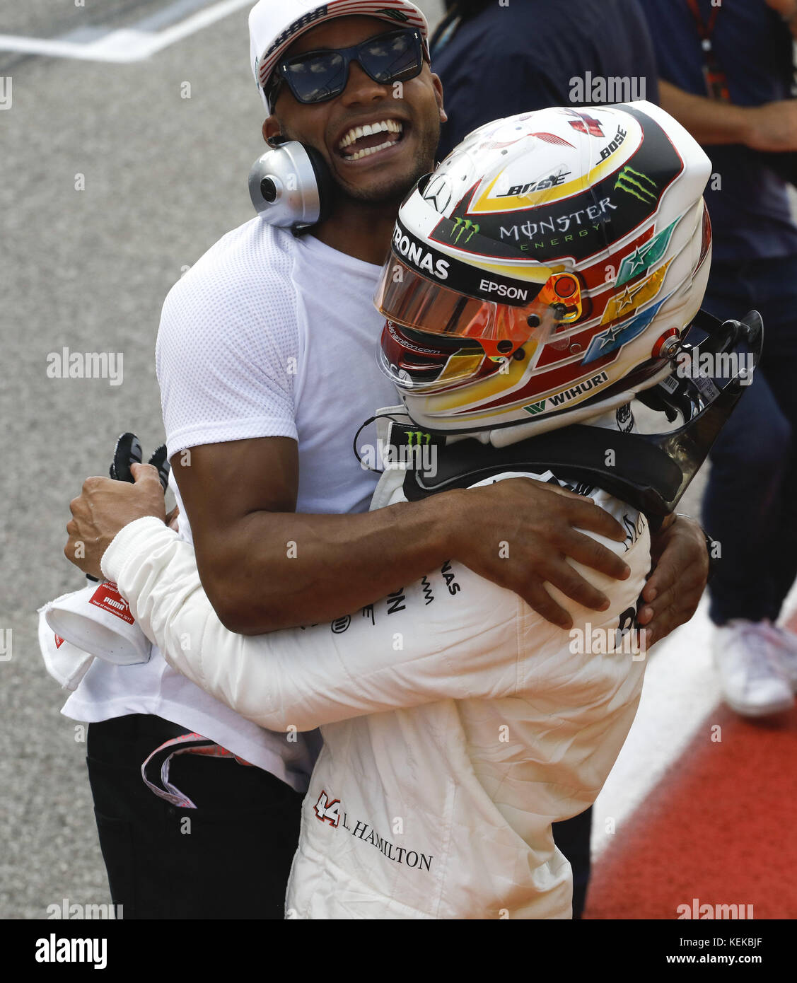 Mercedes amg f1 brother nicolas hamilton hi-res stock photography and ...