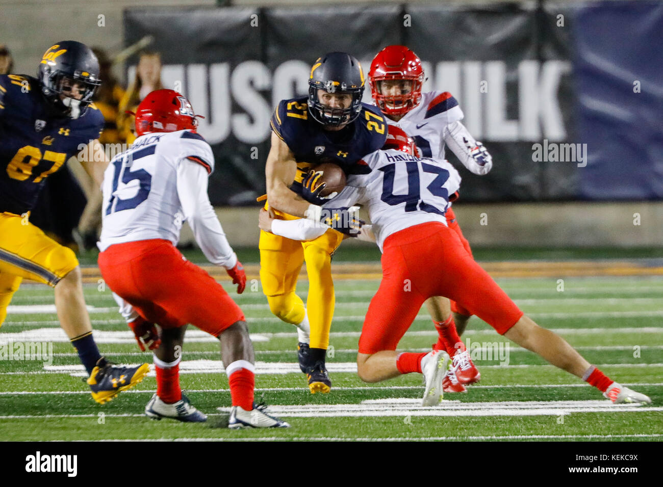 October 21, 2017 - Berkeley, California, U.S - Cal Safety Ashtyn Davis ...
