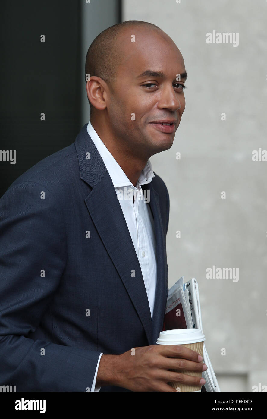 London, UK. 22nd October, 2017. Chuka Umunna Labour politician attends ...