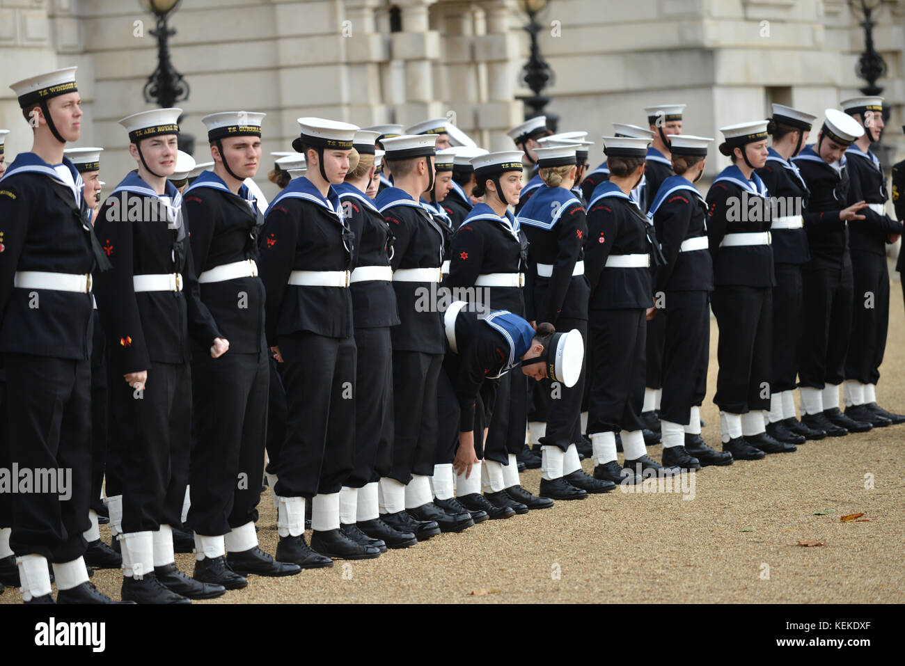 London, UK. 22nd October 2017. The Trafalgar Day Parade from Horse ...