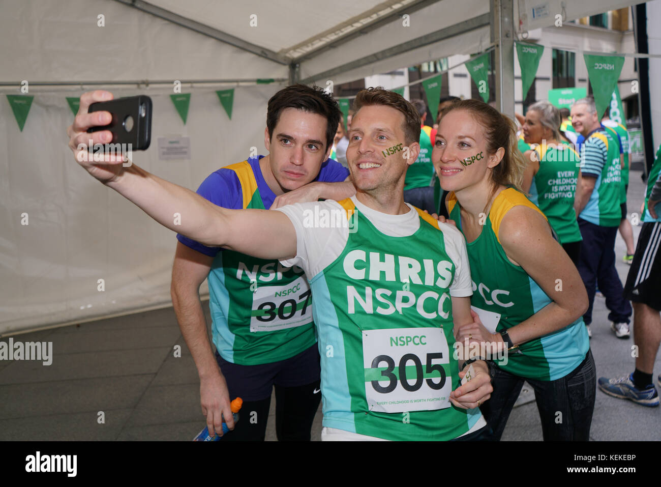 London, England, UK. Actor Christopher Harper and wife Emily Bowker ...