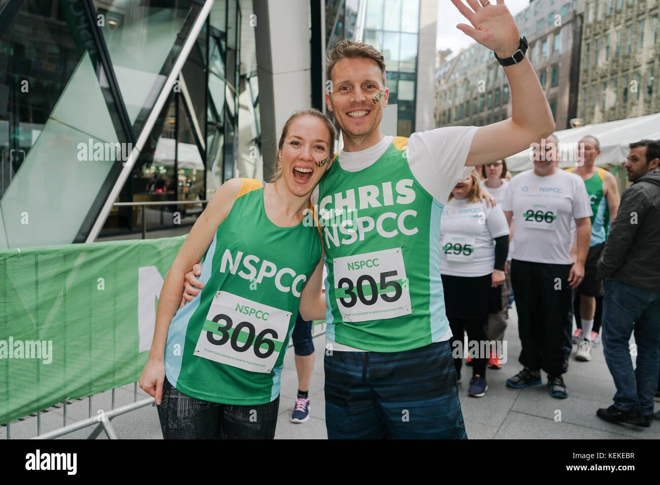 London, England, UK. Actor Christopher Harper and wife Emily Bowker ...