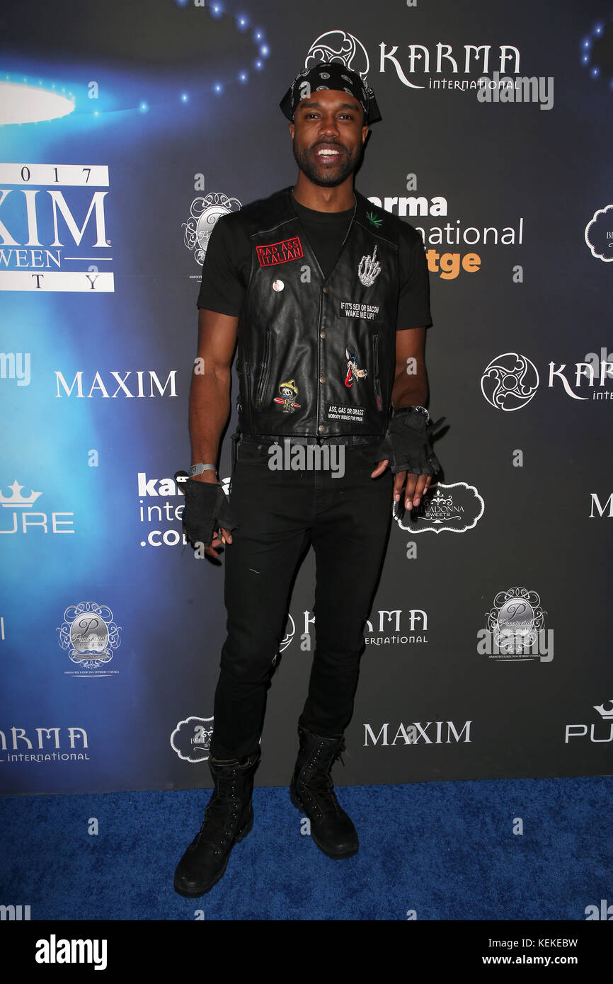 LOS ANGELES, CA - OCTOBER 21: DeMario Jackson, at 2017 MAXIM Halloween ...