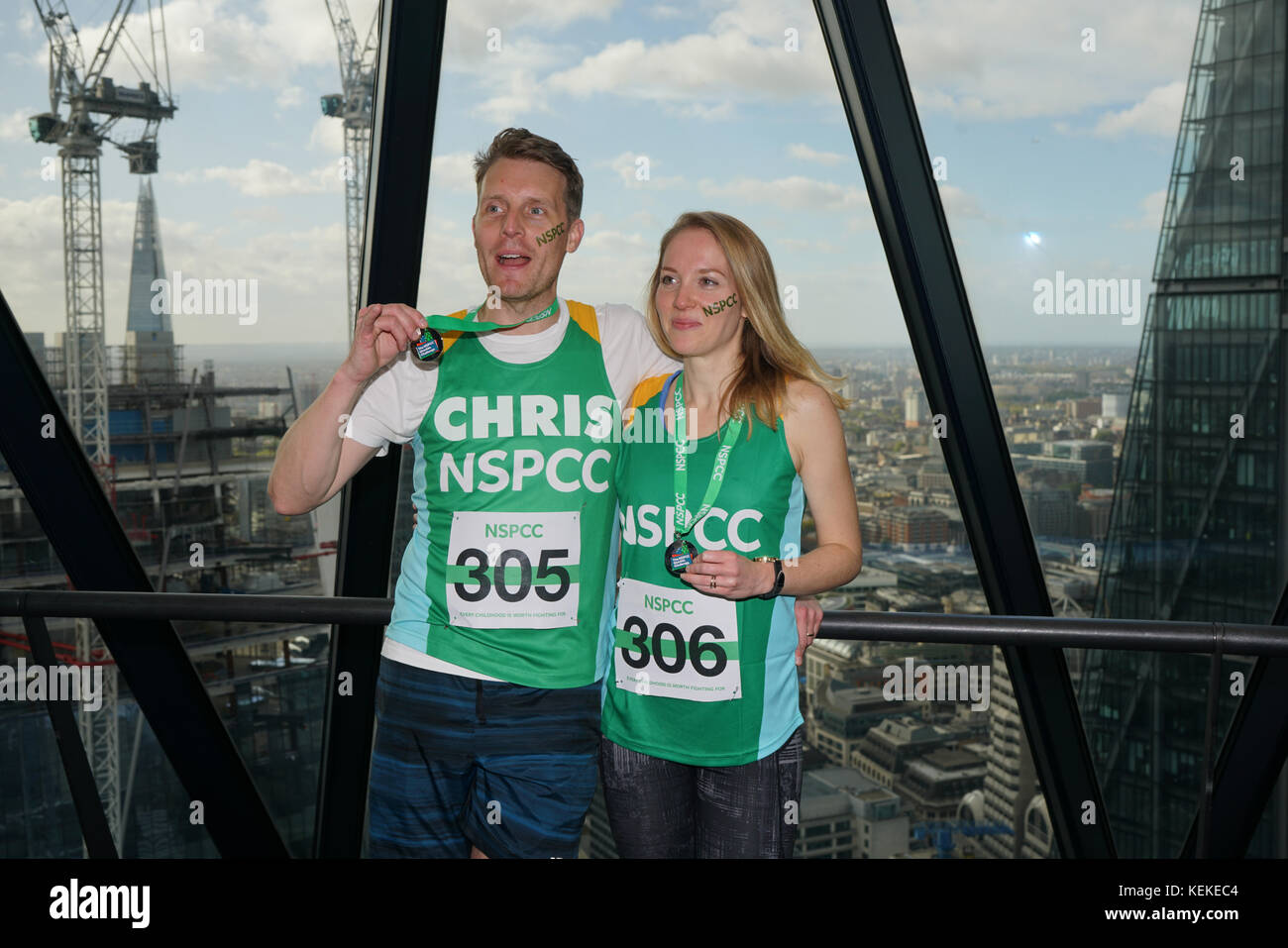 London, England, UK. Actor Christopher Harper and wife Emily Bowker ...