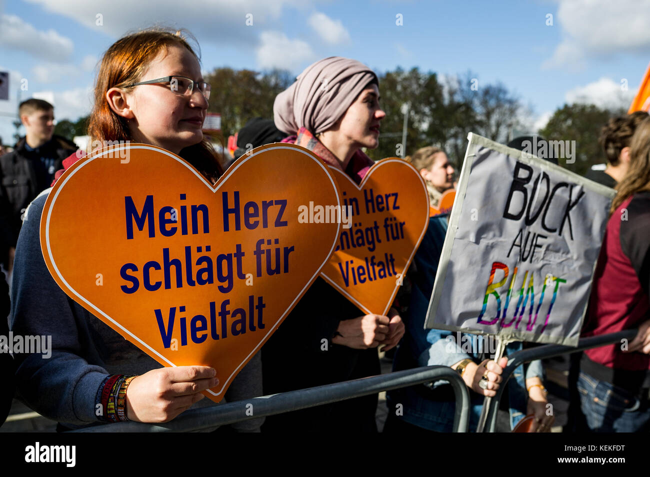Berlin, Berlin, Germany. 22nd Oct, 2017. Participants of the ...