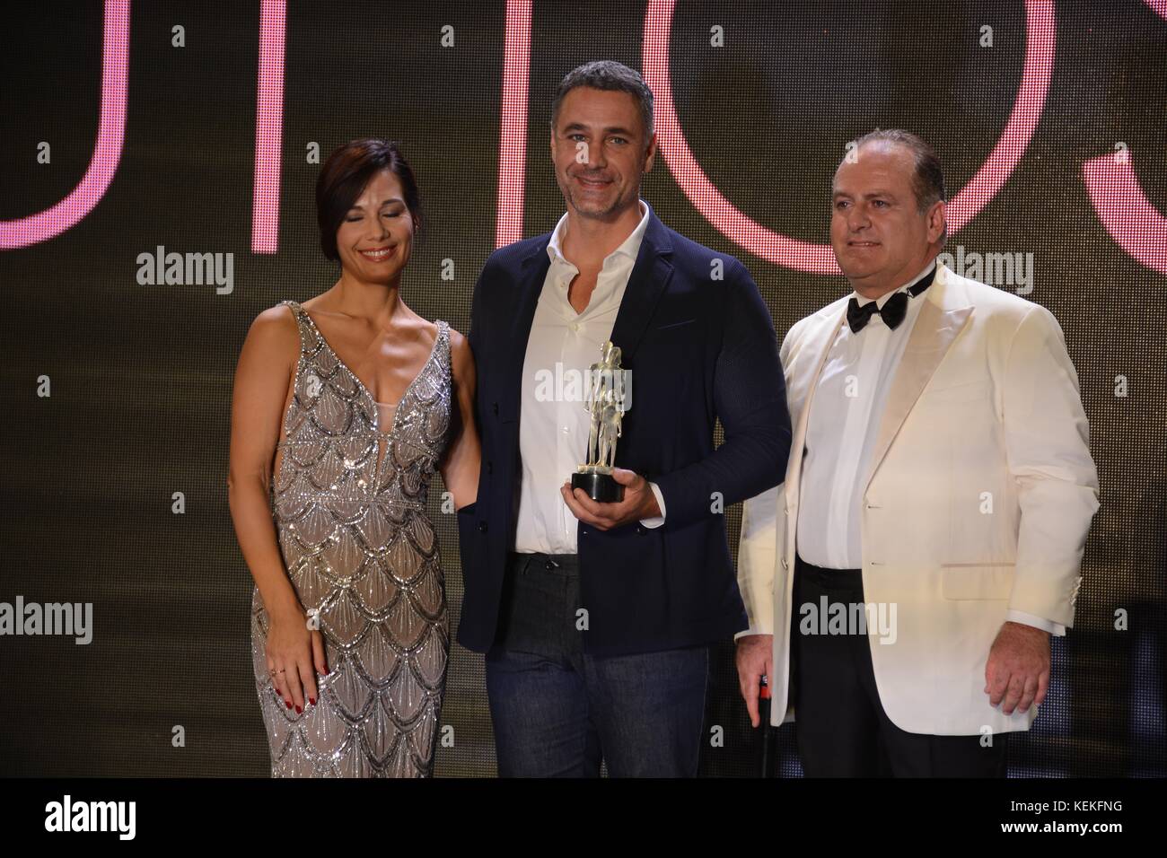 The Italian actor Raoul Bova received by the stylist Alessandra Rinaudo ...