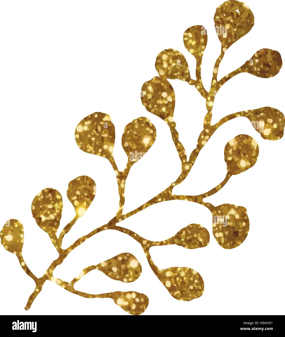 Gold plant Stock Vector Images - Alamy
