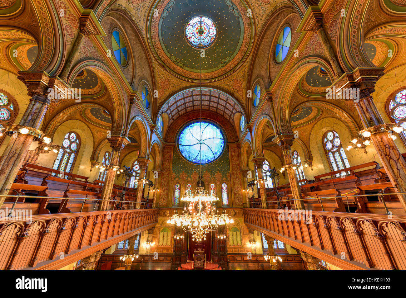 New York City - Oct 11, 2017: The Eldridge Street Synagogue, built in ...