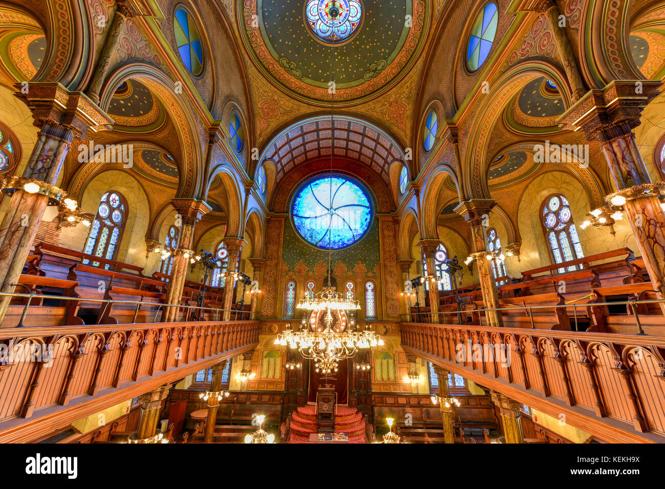 New York City - Oct 11, 2017: The Eldridge Street Synagogue, built in ...