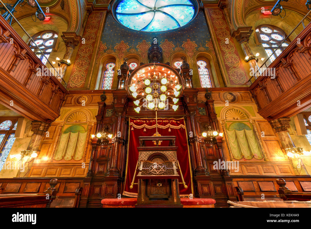 New York City - Oct 11, 2017: The Eldridge Street Synagogue, built in ...