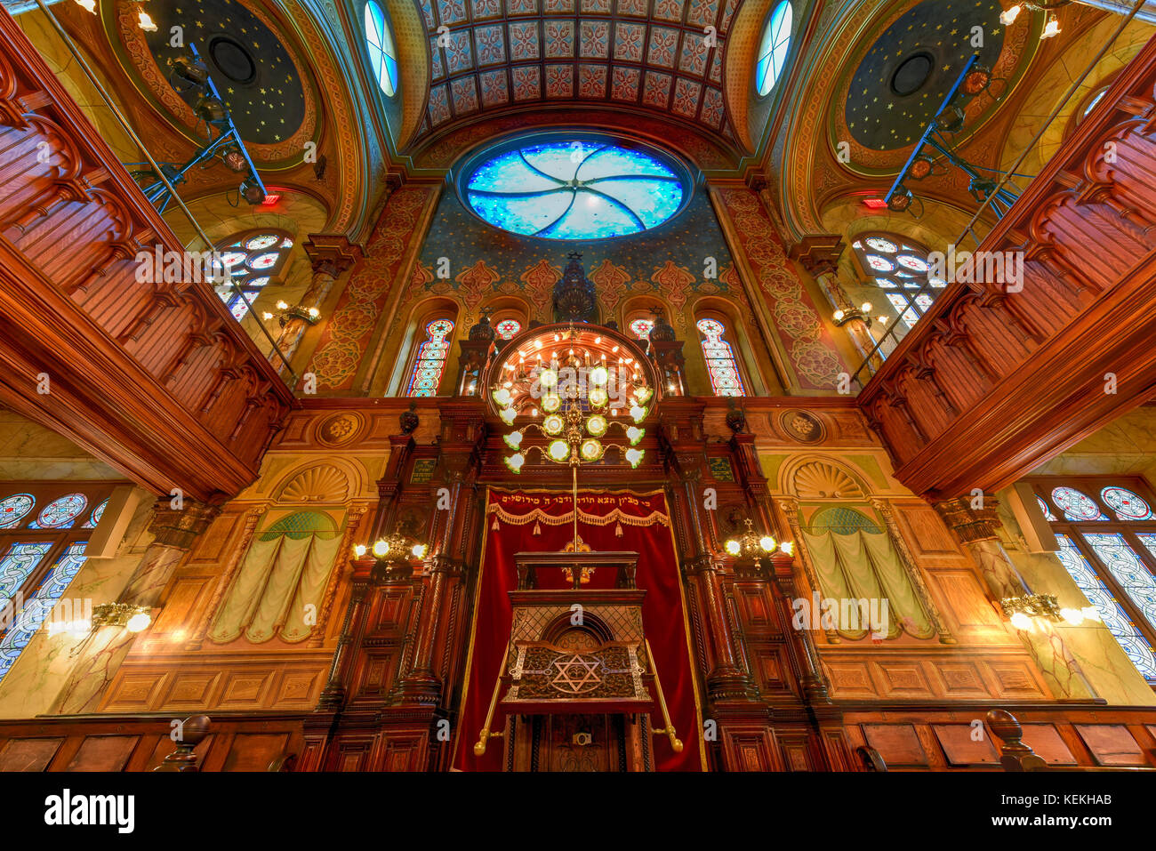 New York City - Oct 11, 2017: The Eldridge Street Synagogue, built in ...