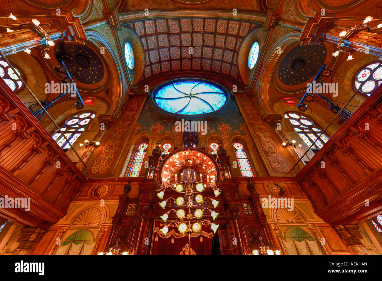 New York City - Oct 11, 2017: The Eldridge Street Synagogue, built in ...