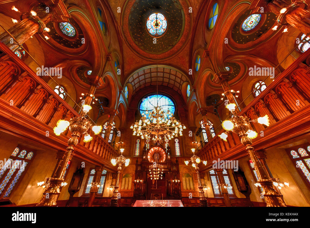New York City - Oct 11, 2017: The Eldridge Street Synagogue, built in ...