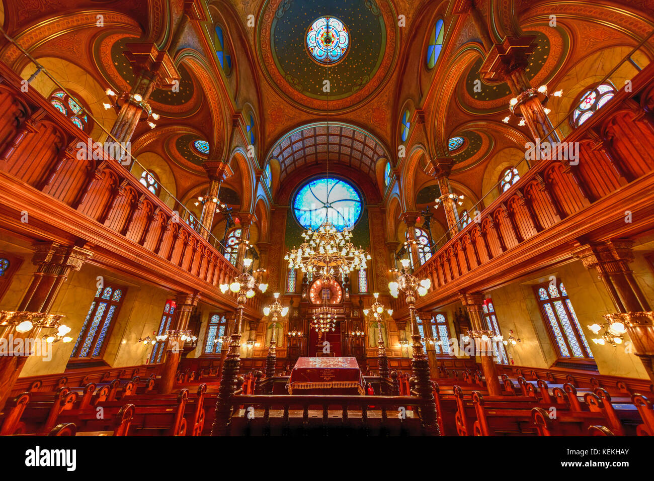 New York City - Oct 11, 2017: The Eldridge Street Synagogue, built in ...