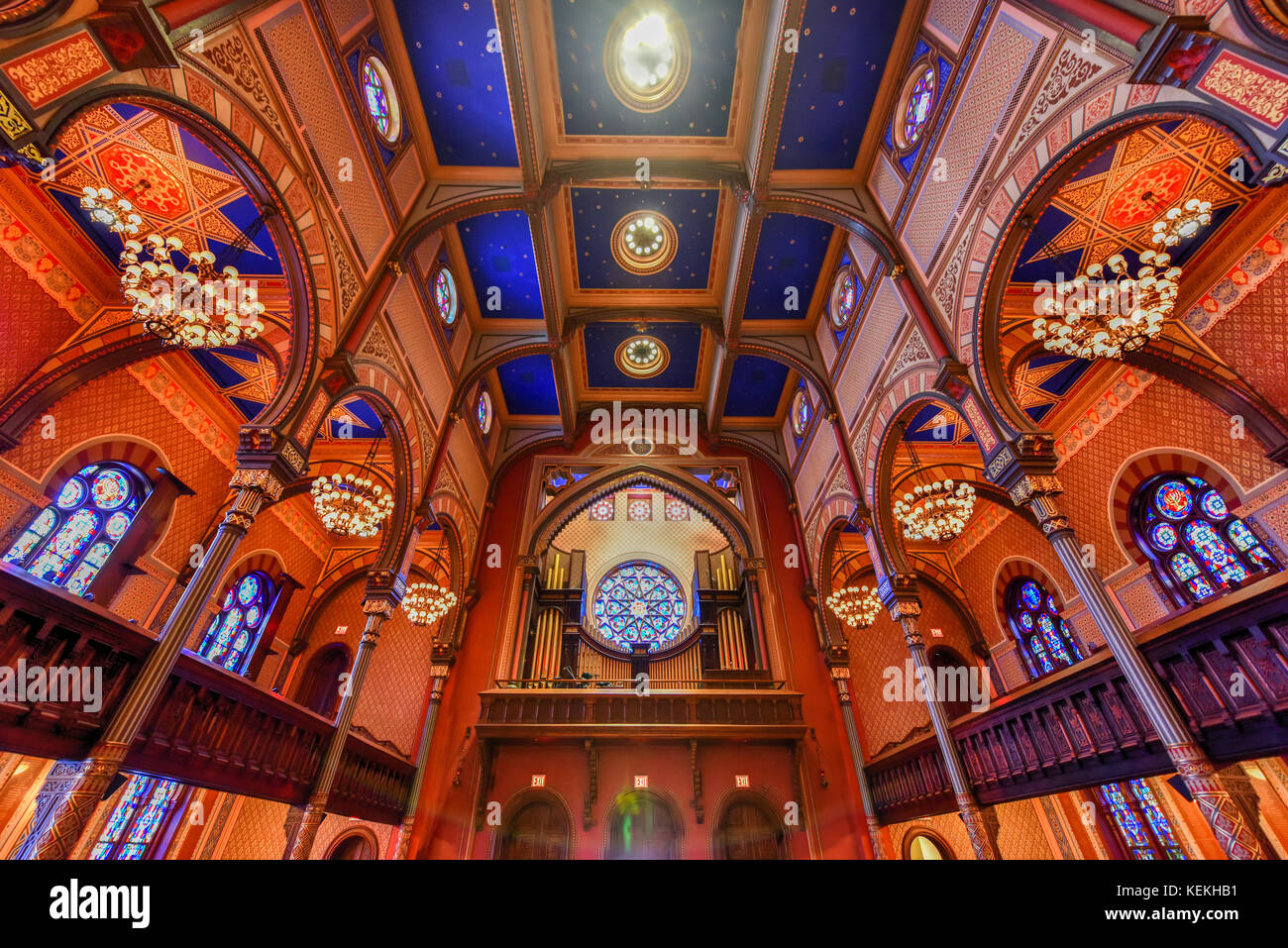 New York City - Oct 11, 2017: Central Synagogue in Midtown Manhattan ...