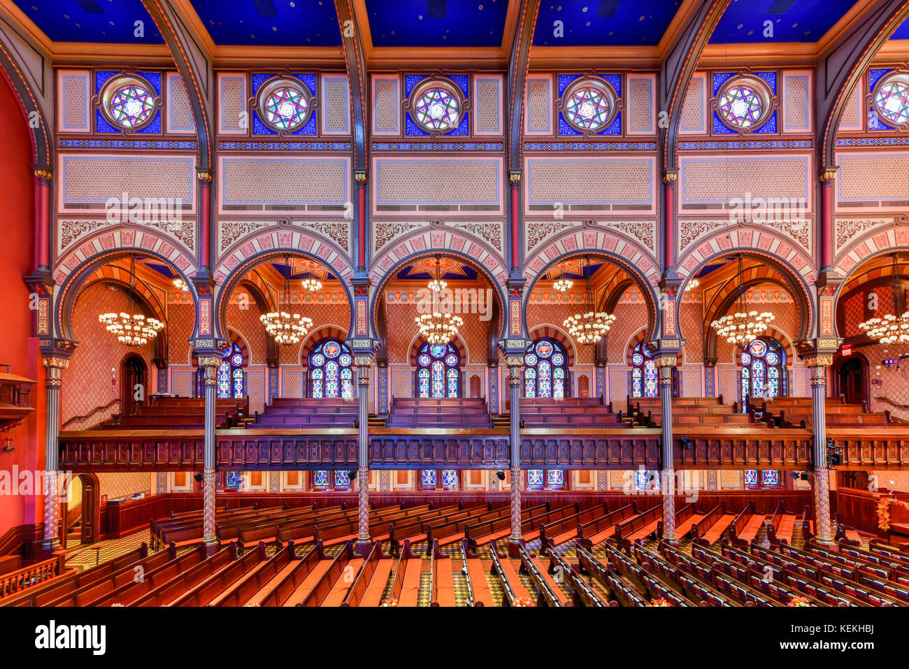 New York City - Oct 11, 2017: Central Synagogue in Midtown Manhattan ...