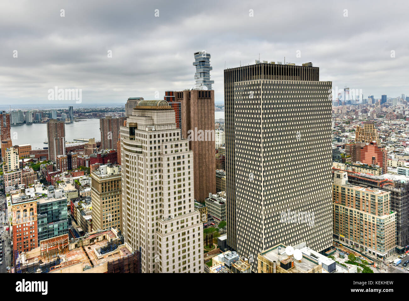 Aerial view of the New York City Skyline Stock Photo - Alamy