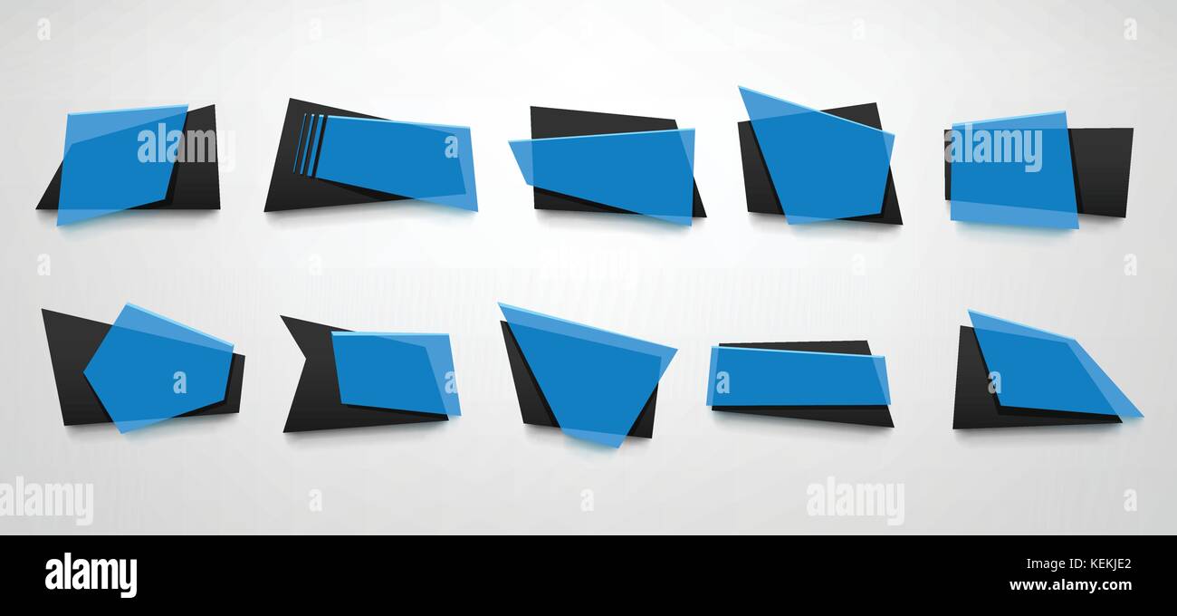 blue banners set Stock Vector Image & Art - Alamy