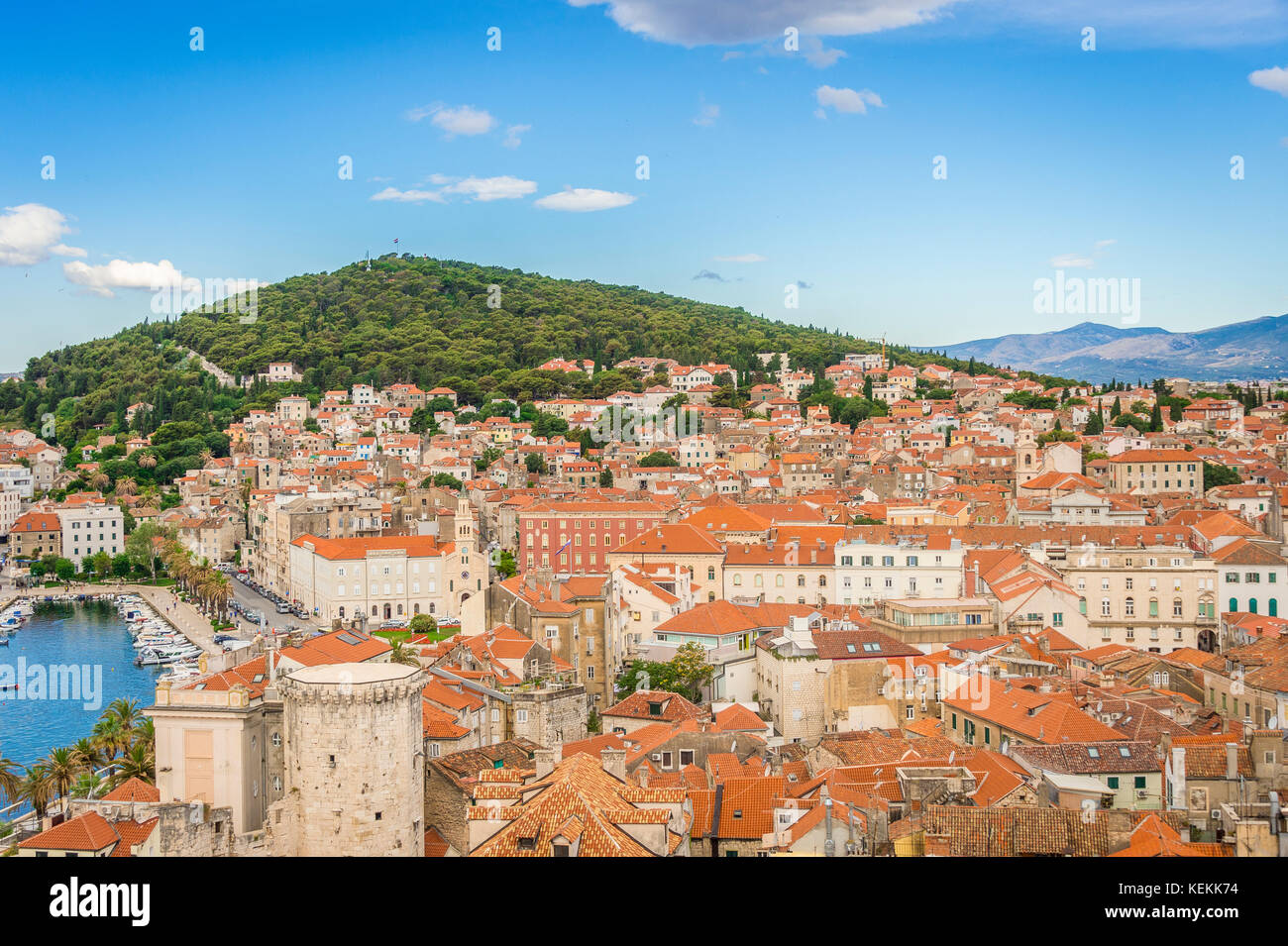 Aerial view of the Riva (waterfront) in Split, Croatia Stock Photo - Alamy