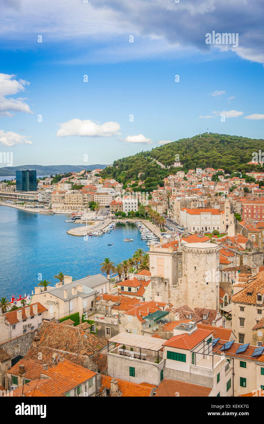 Aerial view of the Riva (waterfront) in Split, Croatia Stock Photo - Alamy