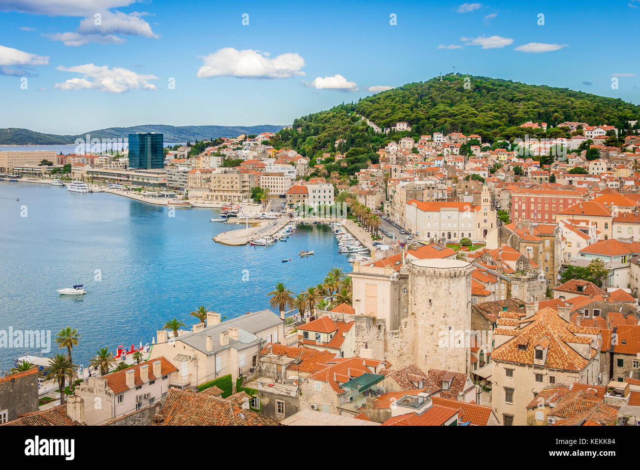 Aerial view of the Riva (waterfront) in Split, Croatia Stock Photo - Alamy