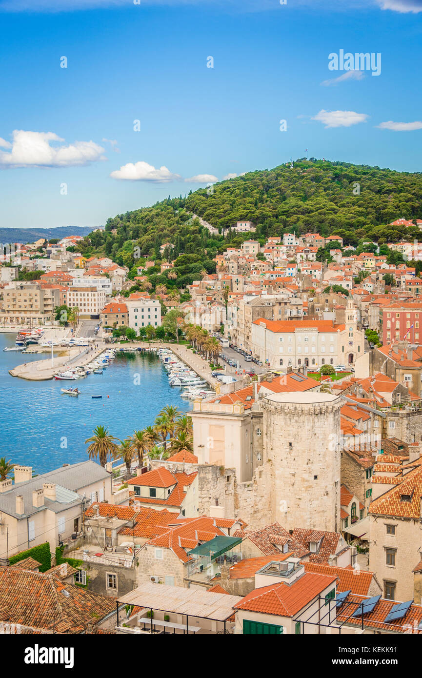 Aerial view of the Riva (waterfront) in Split, Croatia Stock Photo - Alamy