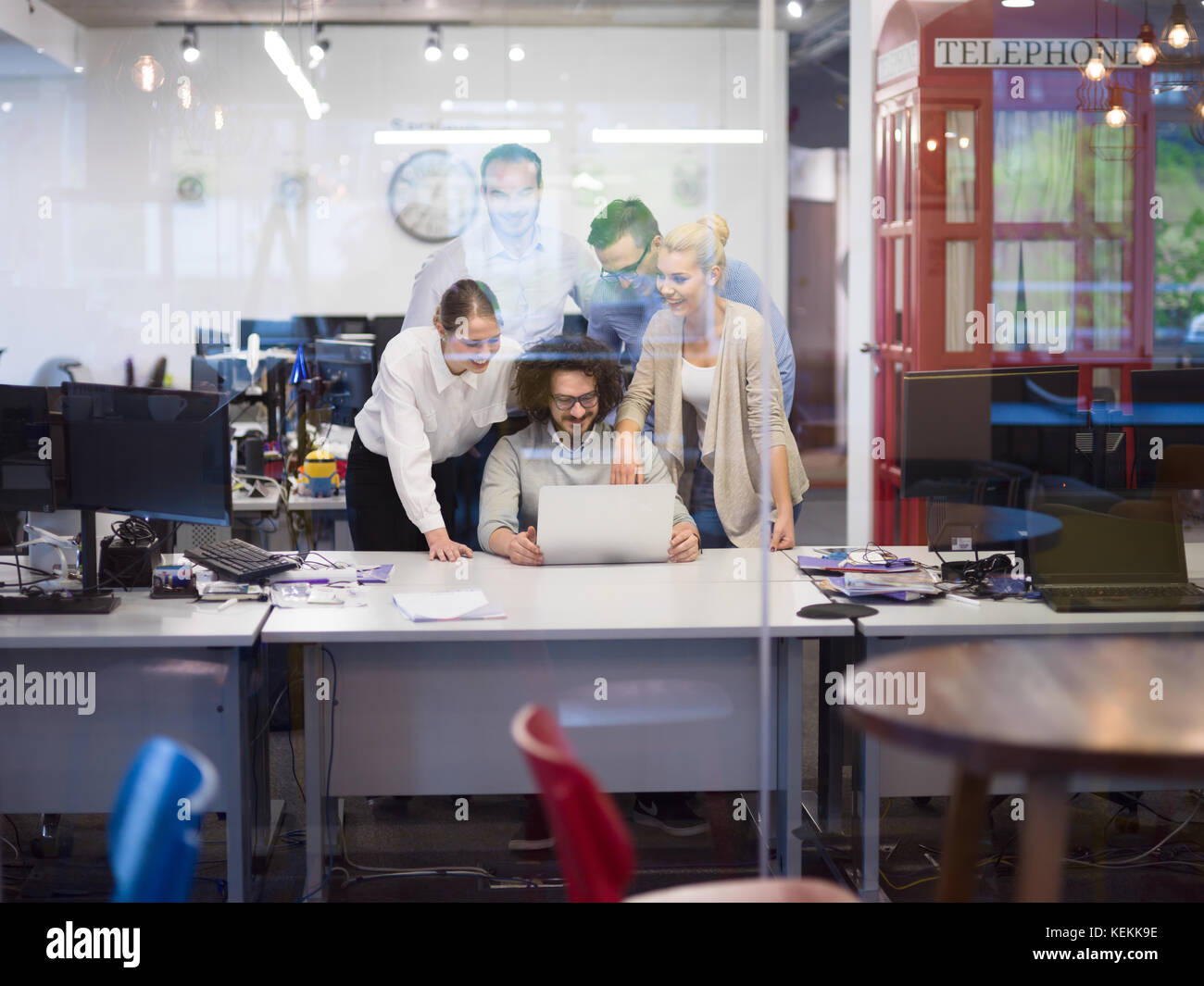 Portrait Of Successful Business people Entrepreneur At Busy startup ...