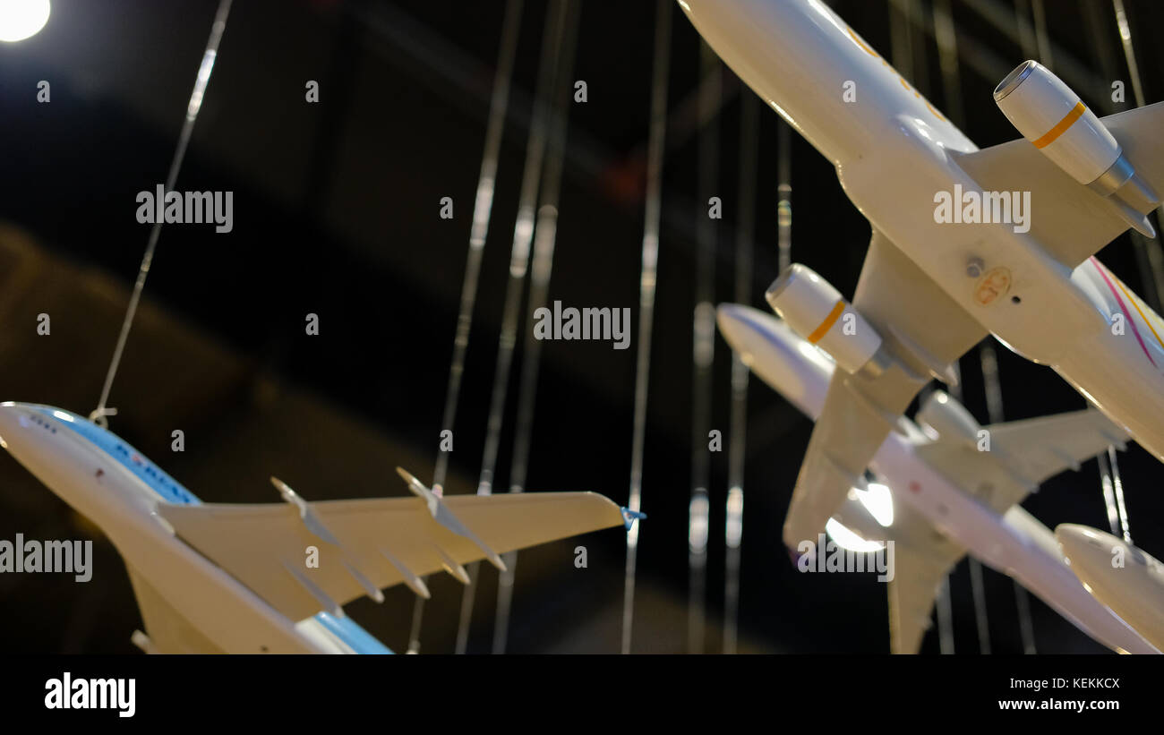 airplane models are hanging Stock Photo - Alamy